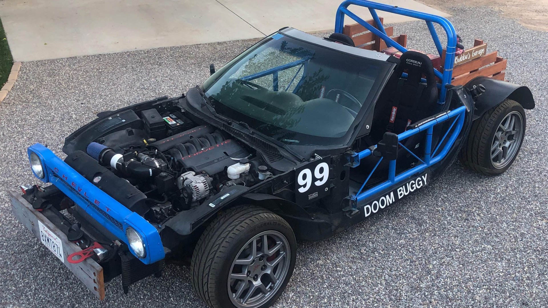 Můžete si koupit tuto svlečenou C5 Corvette "Doom Buggy" - CarsMag.eu